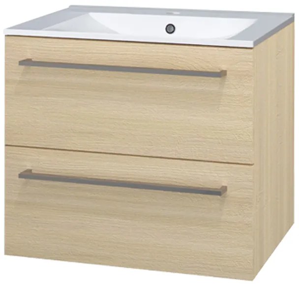 Mereo Mereo, Bino, koupelnová skříňka s keramickým umyvadlem 61 cm, CN630