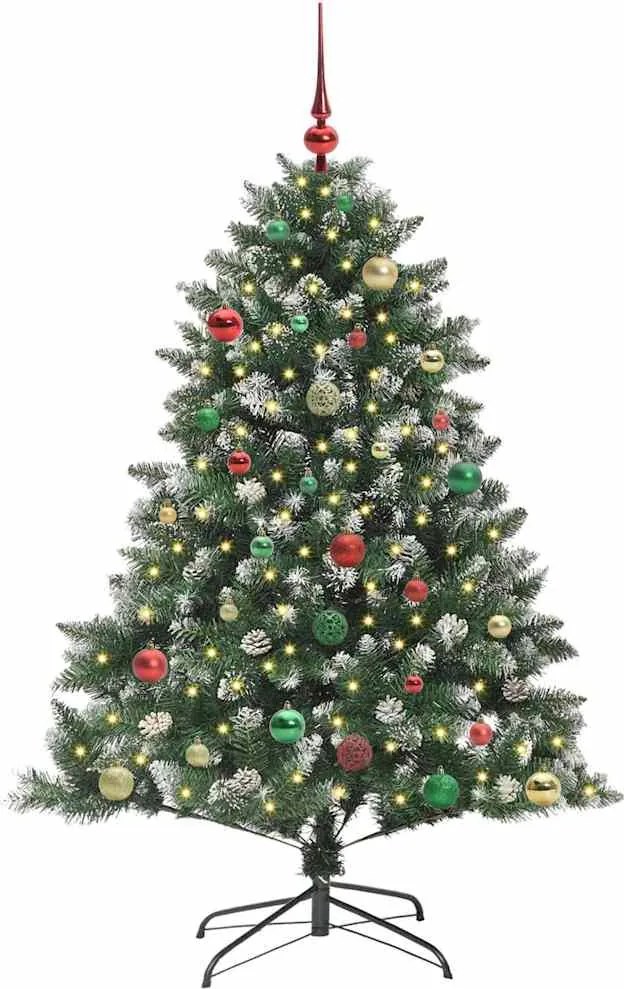 Umělý vánoční stromeček Zelená 150 cm PVC, plast a ocel 3395229