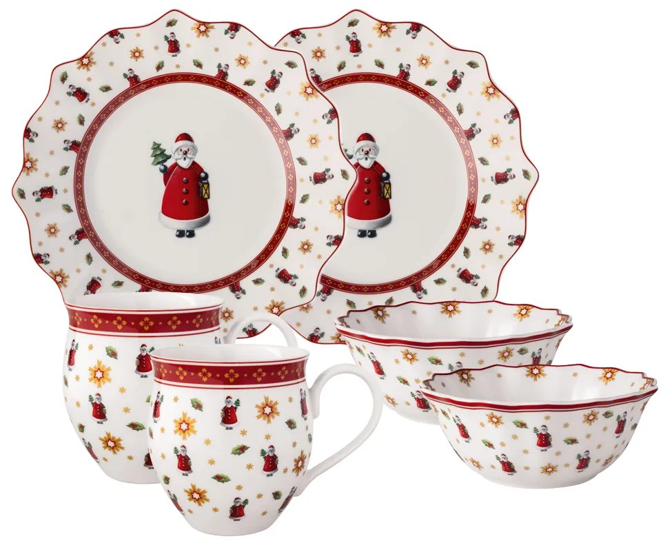Villeroy & Boch Sada vánočního porcelánu Toy’s Delight, Santa, 6 ks 14-8585-7280