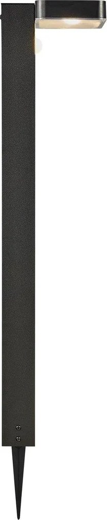 NOR 2118178003 Rica Square venkovní sloupkové solární svítidlo se zápichem černá - NORDLUX