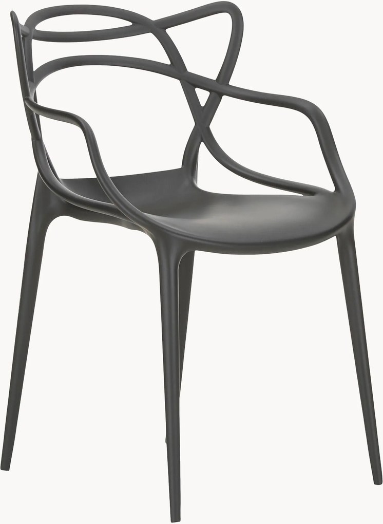 Sada designových židlí s područkami Masters, 2 díly