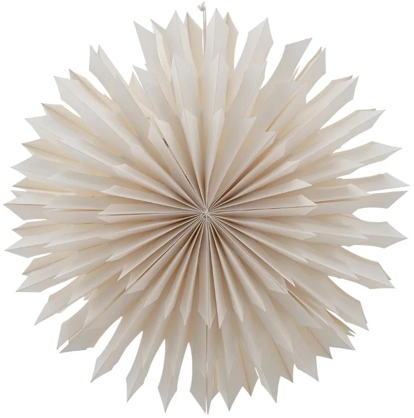 OnaDnes -20% Bílá papírová závěsná dekorace Bloomingville Pax 55 cm
