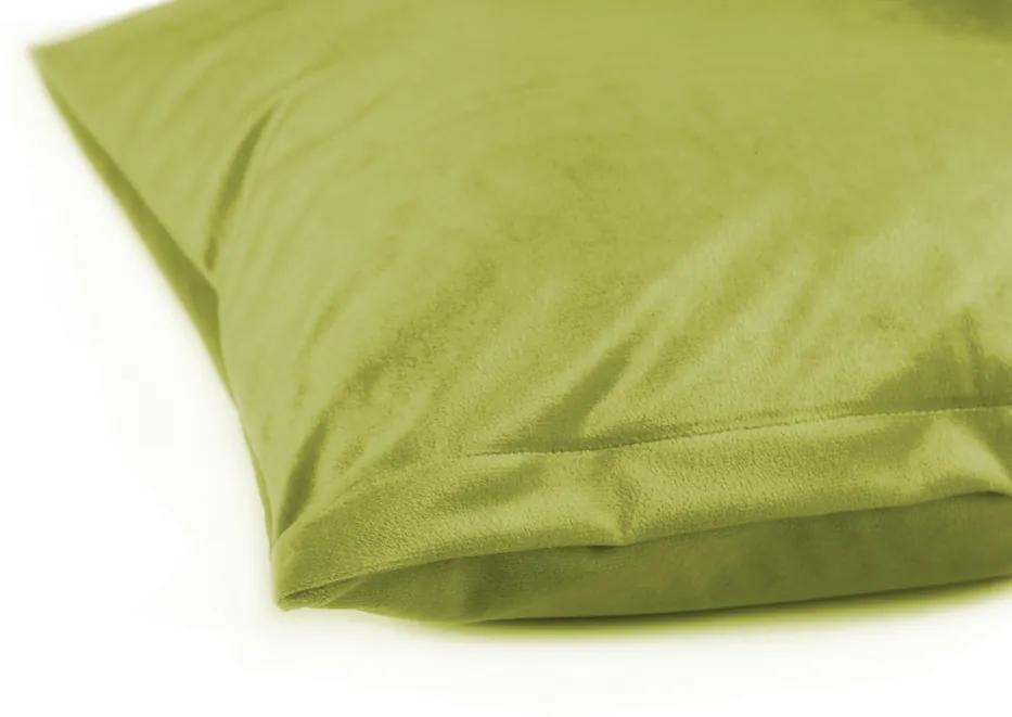 Biante Sametový povlak na polštář SV-032 Světle zelený 40 x 40 cm