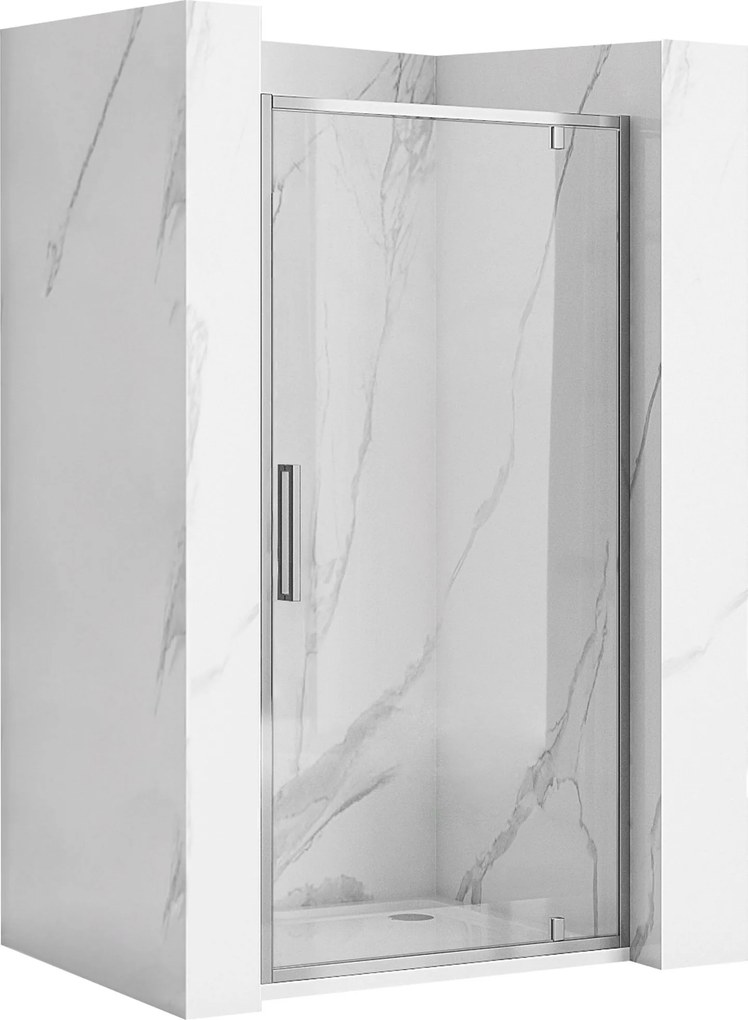 Rea Rapid Swing, 1-křídlé sprchové dveře 100 x 195 cm, 6mm čiré sklo, chromový profil, REA-K5607