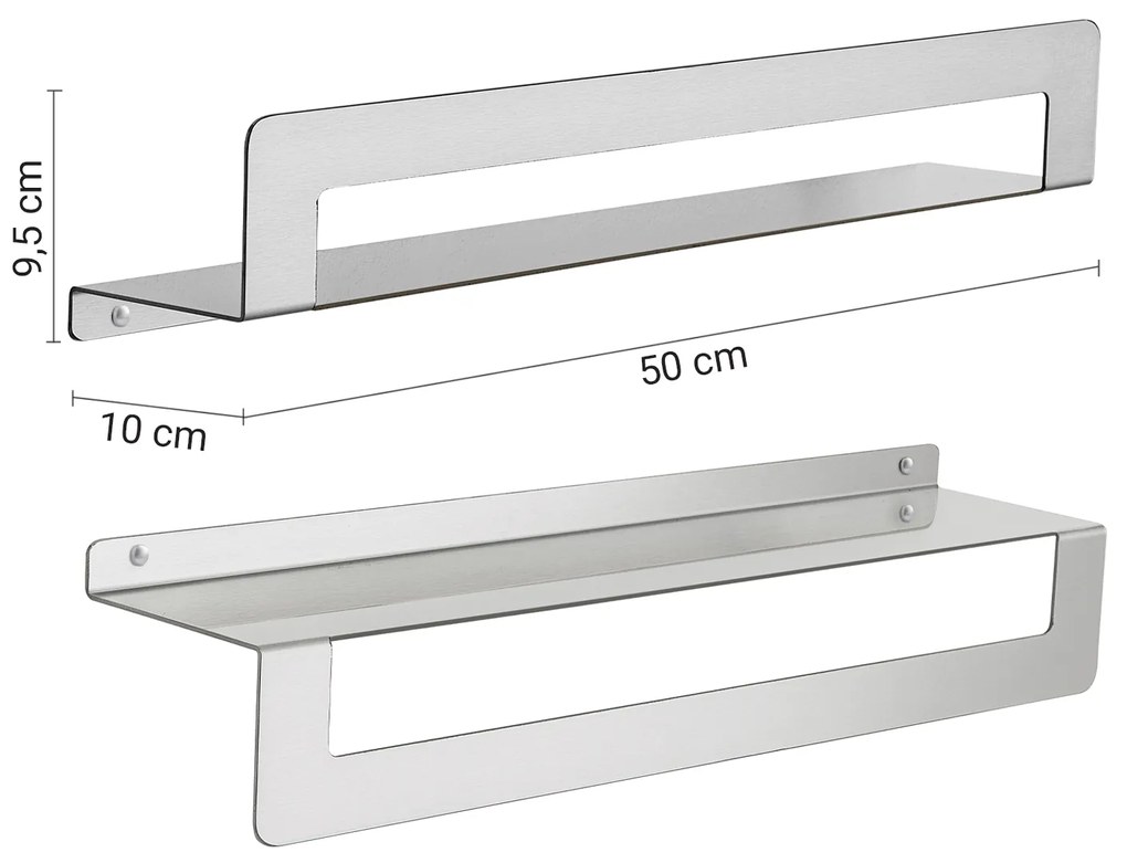 Gedy Gedy, CLEO police s držákem ručníků 500mm, nerez mat, 2019385