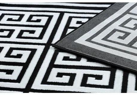 Dywany Luszczow Kusový koberec GLOSS 6776 85, rám, řecký černý / slonová kost Rozměr koberce: 80 x 150 cm