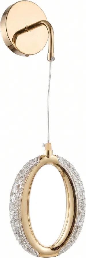 Toolight Toolight, LED nástěnné svítidlo G175-W, zlatá lesklá, OSW-07819