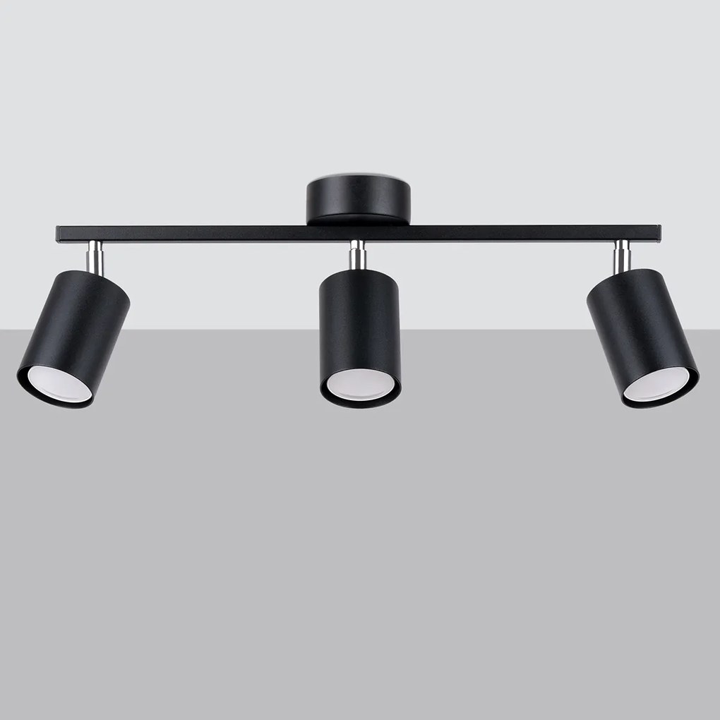 Sollux Lighting Stropní svítidlo LEMMI 3 černé