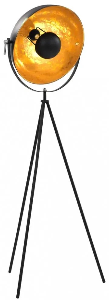 Stojací lampa černá / zlatá Dekorhome 51 cm