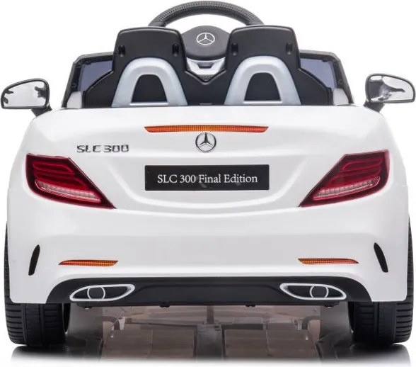 LEAN CARS Elektrické autíčko Mercedes SLC 300 LED MP3 bílé