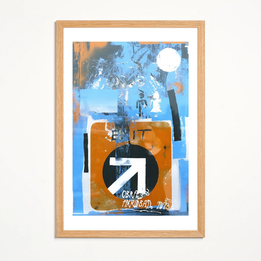 Akrobad | Josef Sedlák Akrobad | Exit Rám: Dubový, Velikost: 40 x 30 cm