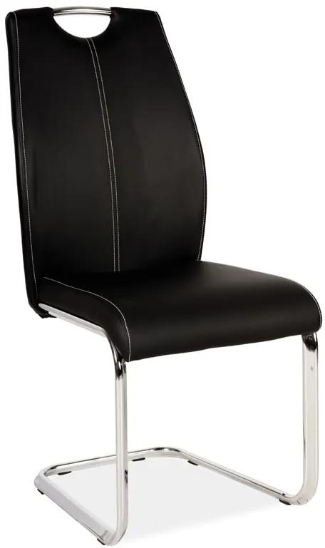 Jídelní čalouněná židle H-664 černá