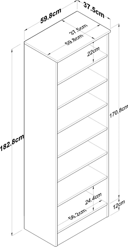 Vysoký botník Pajo 60 cm ořech/bílý
