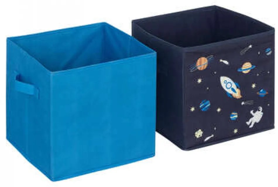 Sada 2 skládacích krabic SPACE