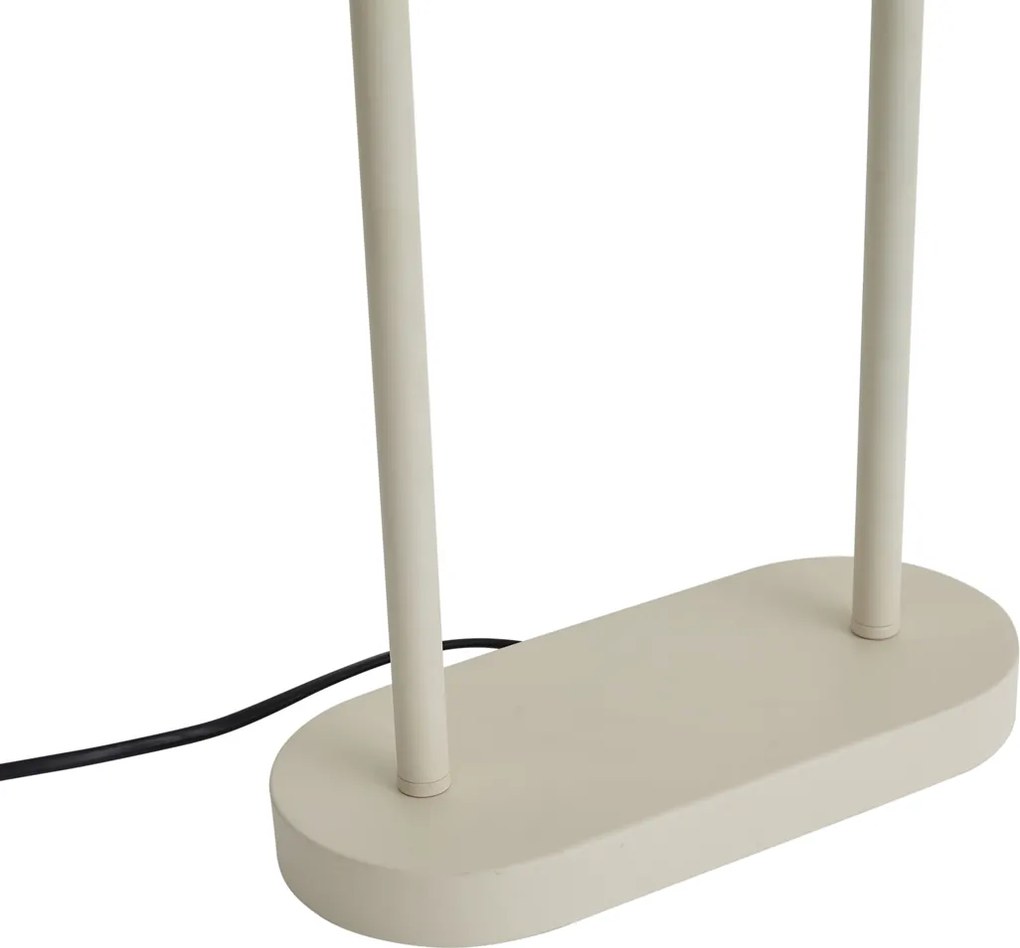 Stolní lampa béžová se zeleným oválným stínidlem a zlatým interiérem 35cm - Thijmen