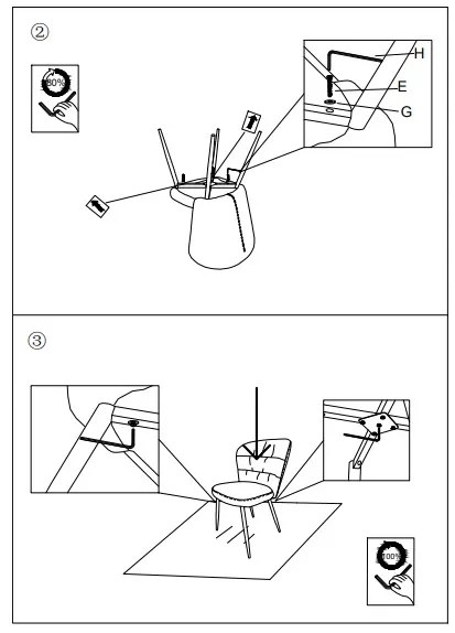 Mauro Ferretti Židle LOSANNA GRIGIA SET 2 ks 48X60,5X85 cm
