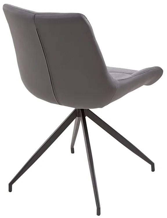 Designové židle Amiyah světle šedá-černá