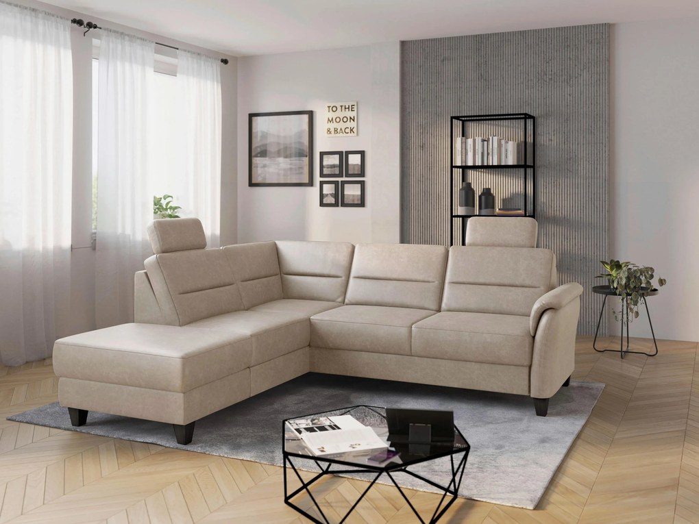 XXXLutz ROHOVÁ SEDAČKA, textil, béžová Sit & More - Sedací soupravy - 000144019788