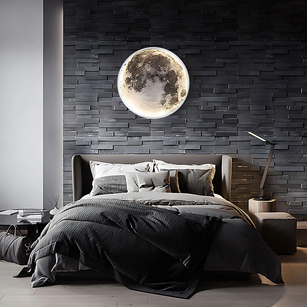 Toolight Moderní nástěnné LED osvětlení D40 Moon APP1806-CW