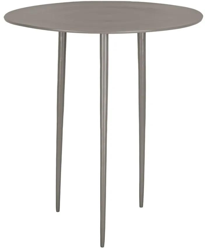 Time for home Hnědý kovový odkládací stolek Létio 42 cm