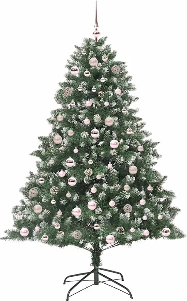 Umělý vánoční stromeček Zelená 180 cm PVC, plast a ocel 3395235