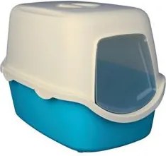 Trixie GmbH a Co.KG WC kočka VICO kryté s dvířky 40x40x56cm modrá/bílá TR