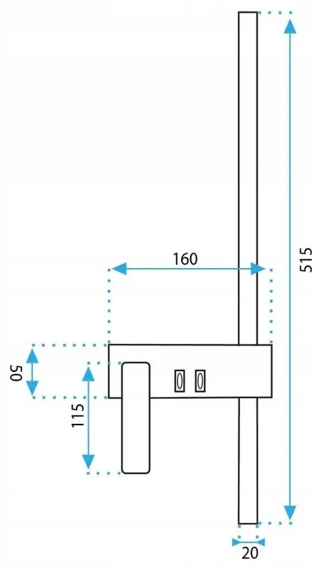 Toolight Toolight, LED nástěnné svítidlo 8W, 4000K, APP1439-W RIGHT, černá-zlatá lesklá, OSW-04777