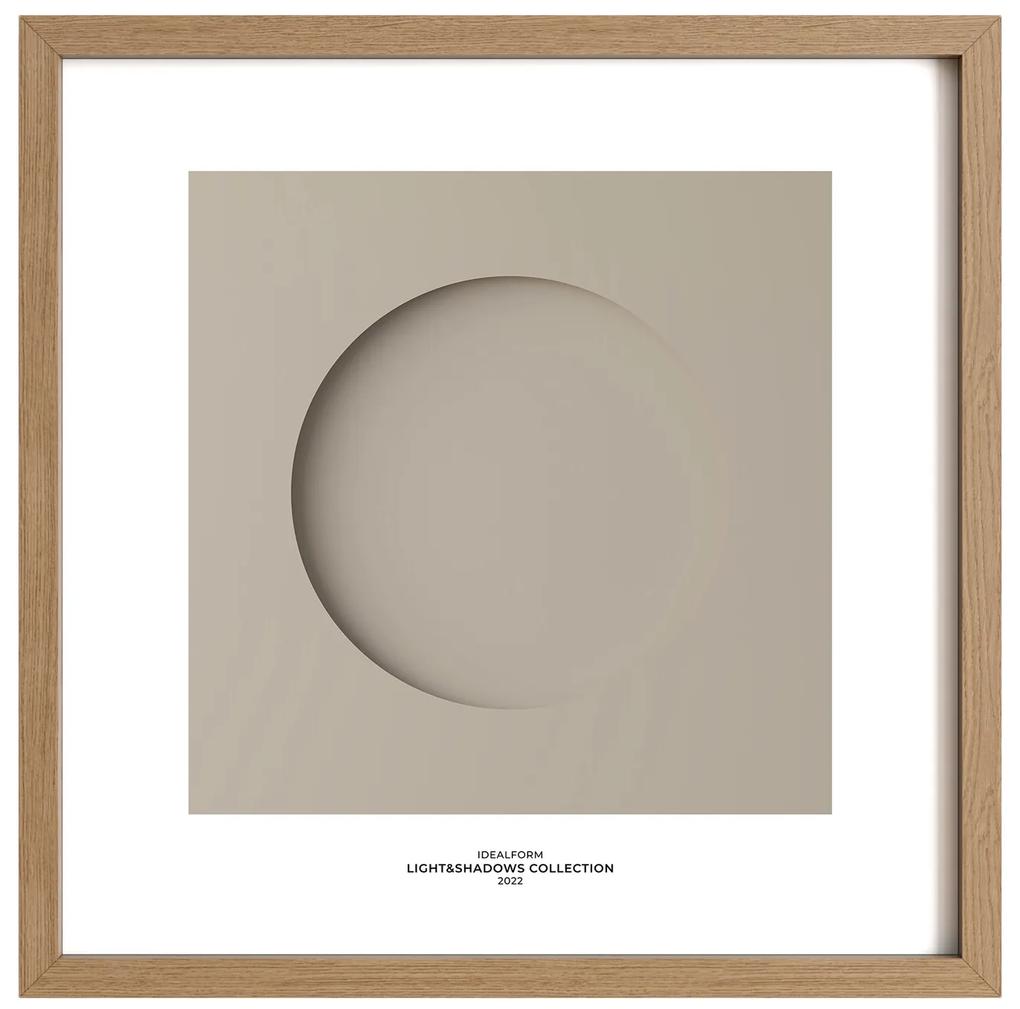 Idealform Poster no. 1 Minimalist circle Barva: Silver grey, S textem: S textem
