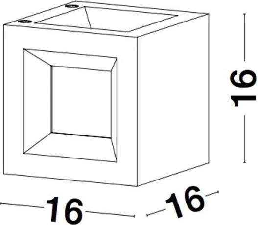 NV 9762161 Venkovní nástěnné svítidlo CASTRO šedý pískovec a akryl E27 1x12W bez žárovky 100-240V IP65 - NOVA LUCE