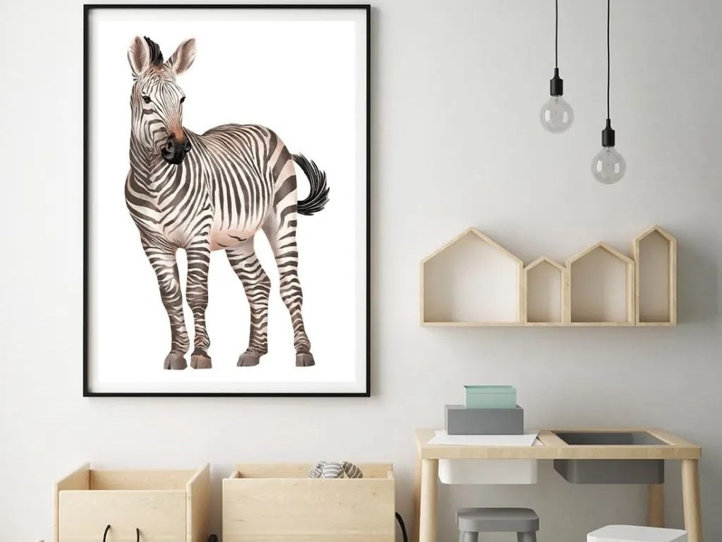 Plakát ZEBRA do dětského pokoje Zvolte rozměr: 50 x 70 cm