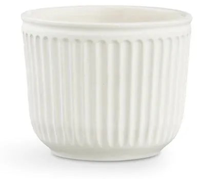 Bílý miniaturní kameninový květináč Kähler Design Hammershoi Flowerpot, ⌀ 11 cm