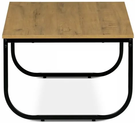 Konferenční stolek MDF divoký dub černý kov CT-622 OAK