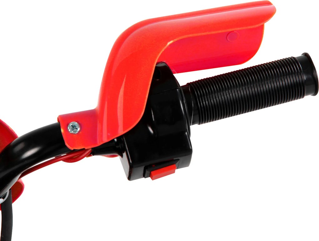 HOMCOM Dobíjecí elektrická motorka pro děti 6V od 3 let s nabíječkou a podpůrnými koly 102x53x66 cm Červená