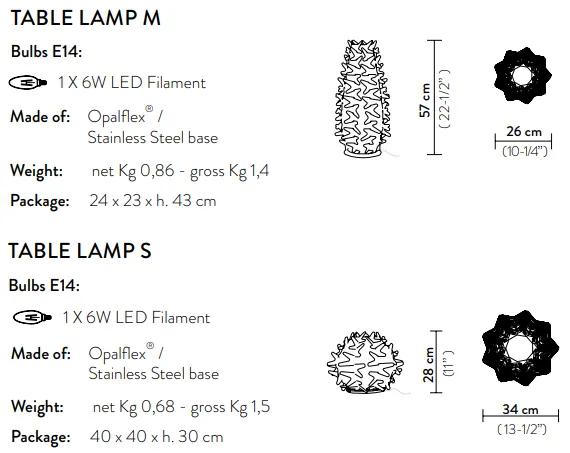 SLAMP: CACTUS stolní lampa SLAMP: Velikost: S