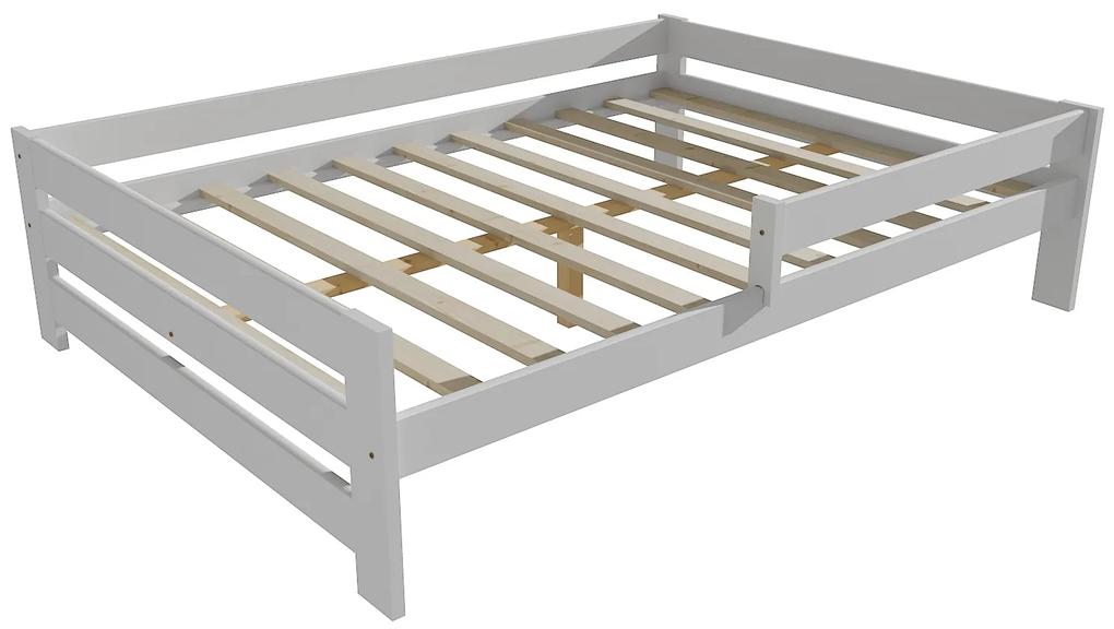 Vomaks Dětská postel se zábranou VMK006D KIDS Rozměr: 100 x 200 cm, Barva: surové dřevo
