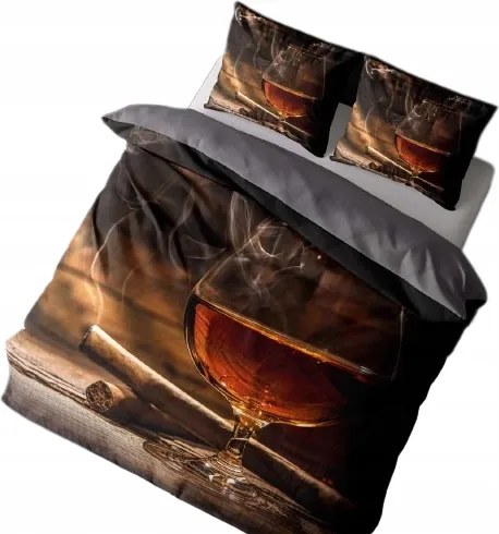 Povlečení Cygaro Brandy Whisky Koňak Dárek Pro Chlapa Džentlmena 160x200