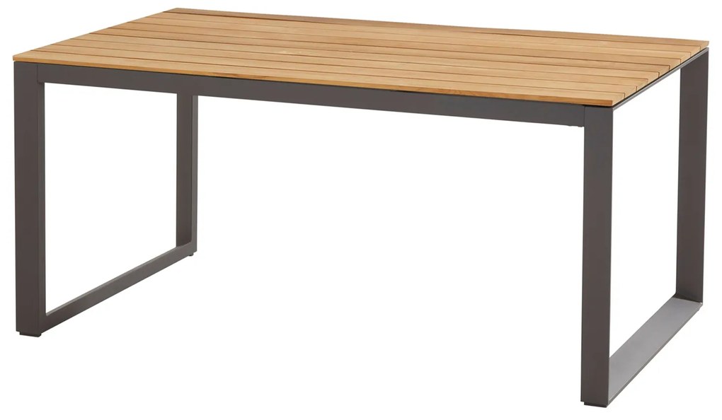 Heritage Teak jídelní stůl antracit 160 cm