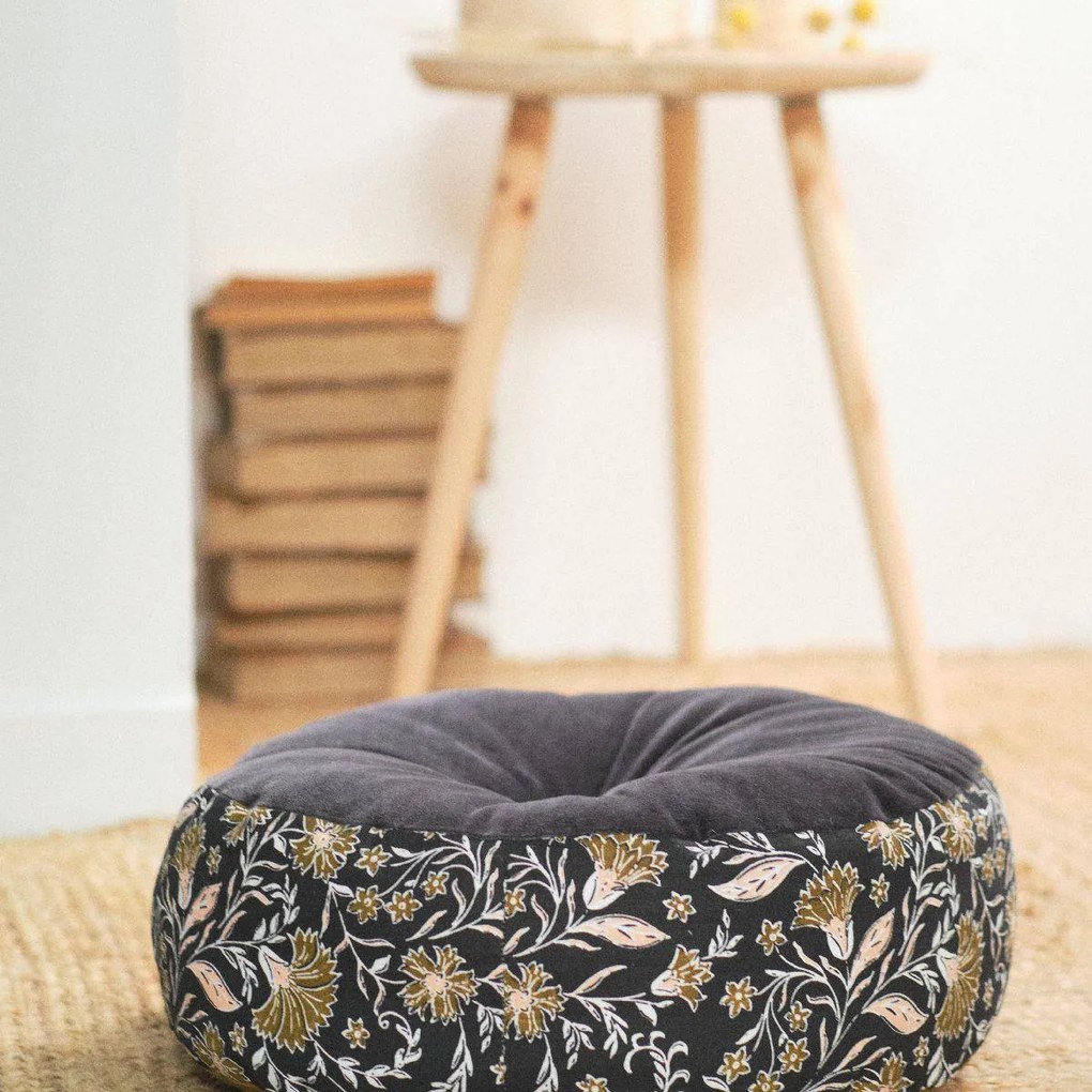 Kulatý sedací polštář na podlahu SECESSION, 40cm