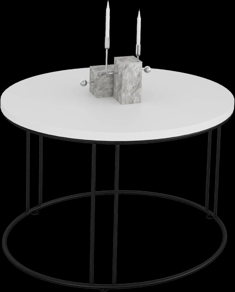 ADRK Furniture Konferenční stolek NOEL CT-NOE-B-W