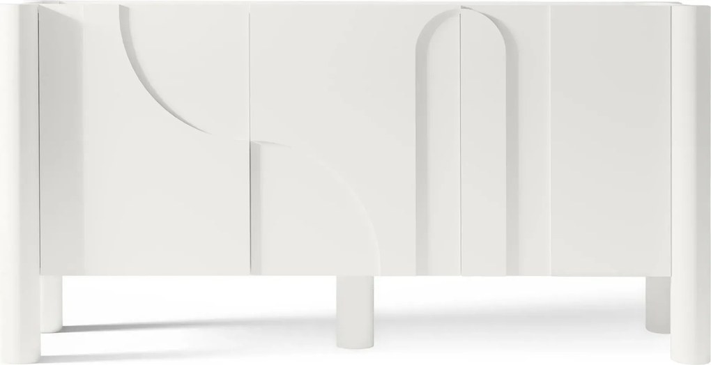 Designová komoda Lunaria 160 cm bílá