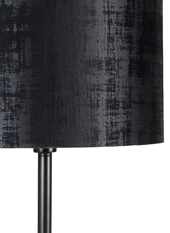 Moderní stojací lampa černé odstín černé 40 cm - Simplo