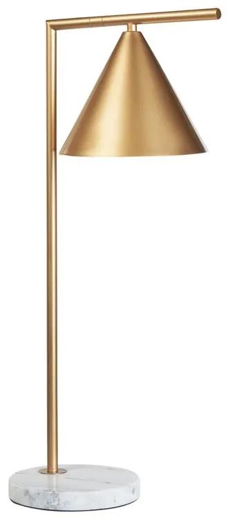 Kovová stolní lampa zlatá MOCAL Beliani