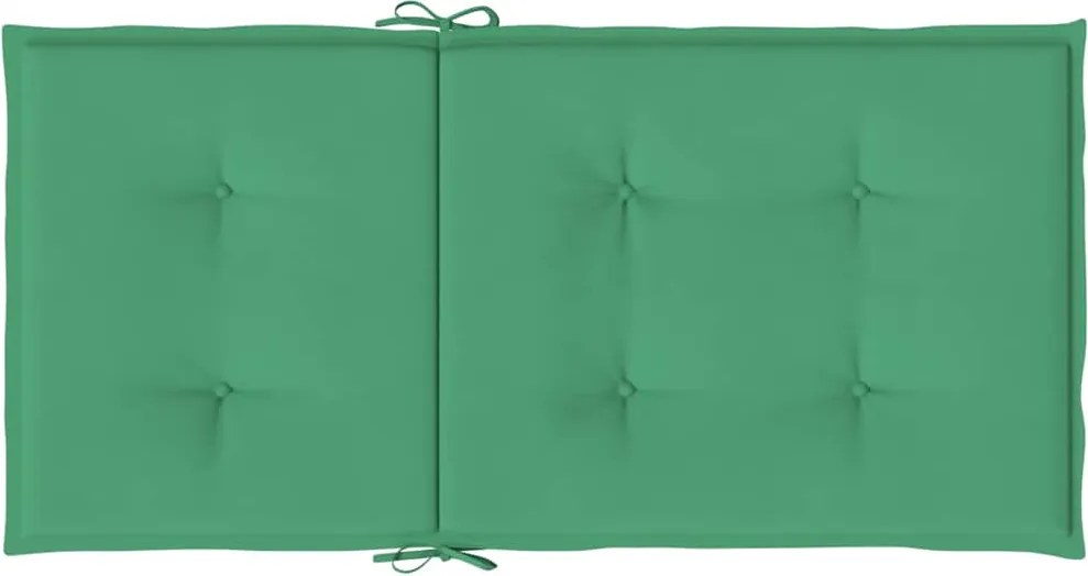 Podušky na židli nízké opěradlo 6 ks zelené 100x50x3 cm oxford 314136