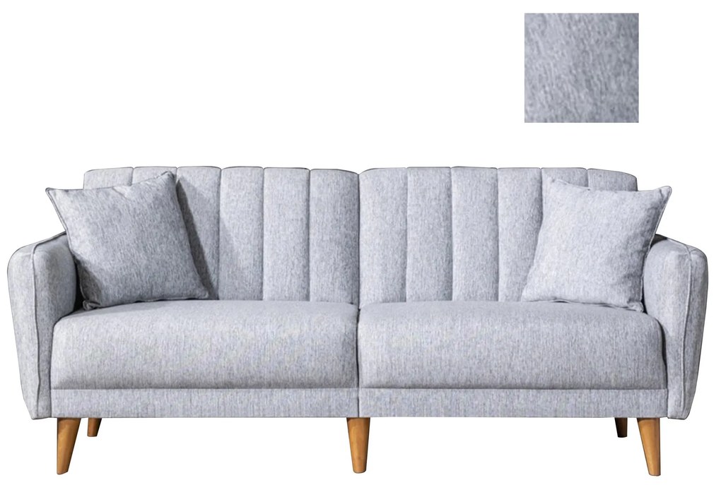 Atelier del sofa Rozkládací pohovka AQUA šedá 202 cm 867UNQ1313