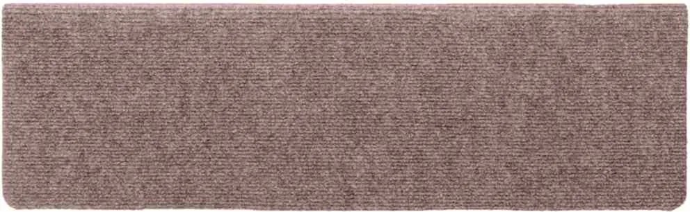 Schodové rohože samolepicí 30 ks 65 x 21 x 4 cm světle hnědé s obdélníkovým okrajem 3365691