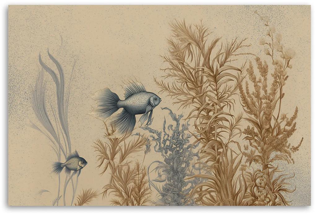 Gario Obraz na plátně Ryby a mořské rostliny Rozměry: 60 x 40 cm