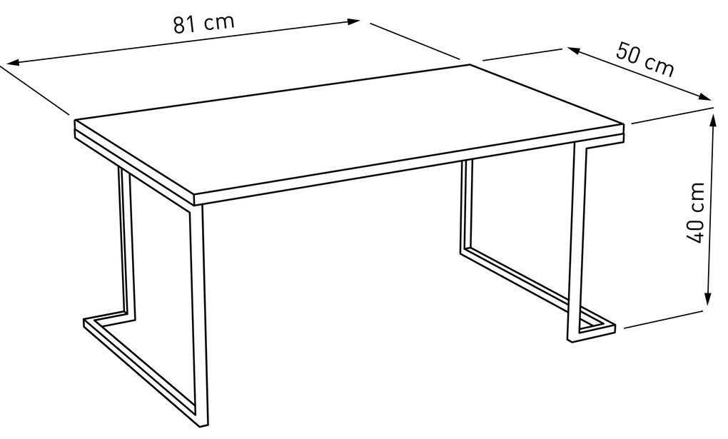 Konferenční stůl bílý C10, dub Hamilton ZVOLTE TYP DŘEVA:: Masiv dub PŘÍRODNÍ