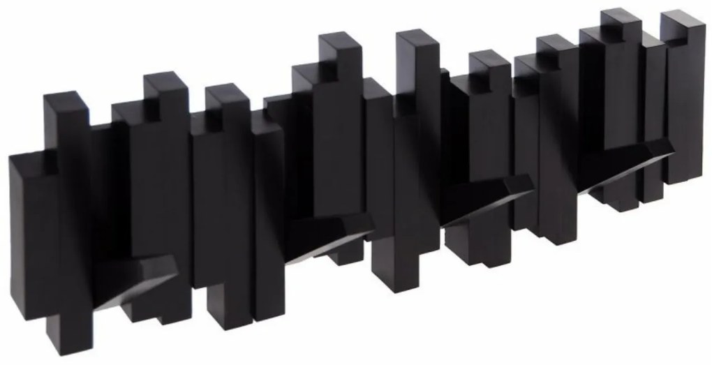 Culty Černý lakovaný nástěnný věšák Corso 49 cm