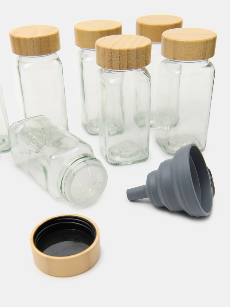 Sinsay - Dózy na koření s nálepkami 6 pack - clear