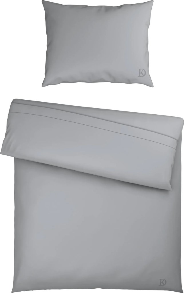 XXXLutz POVLEČENÍ satén šedá 140/200 cm Dieter Knoll - Povlečení - 005397070003